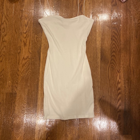 Dresses | White Ribbed Windsor Bodycon Dress | Poshmark